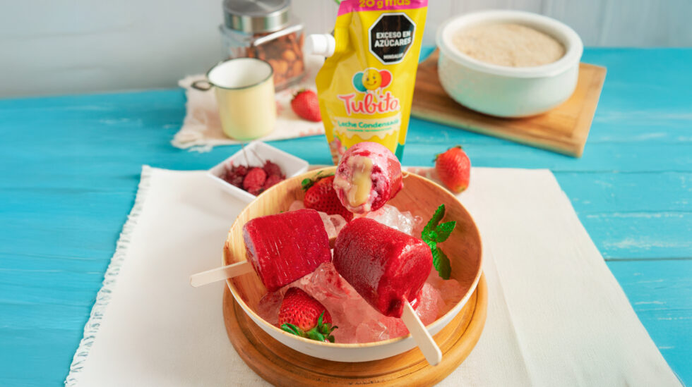 Paletas con relleno líquido de leche condensada Tubito - Endulzamos tu día